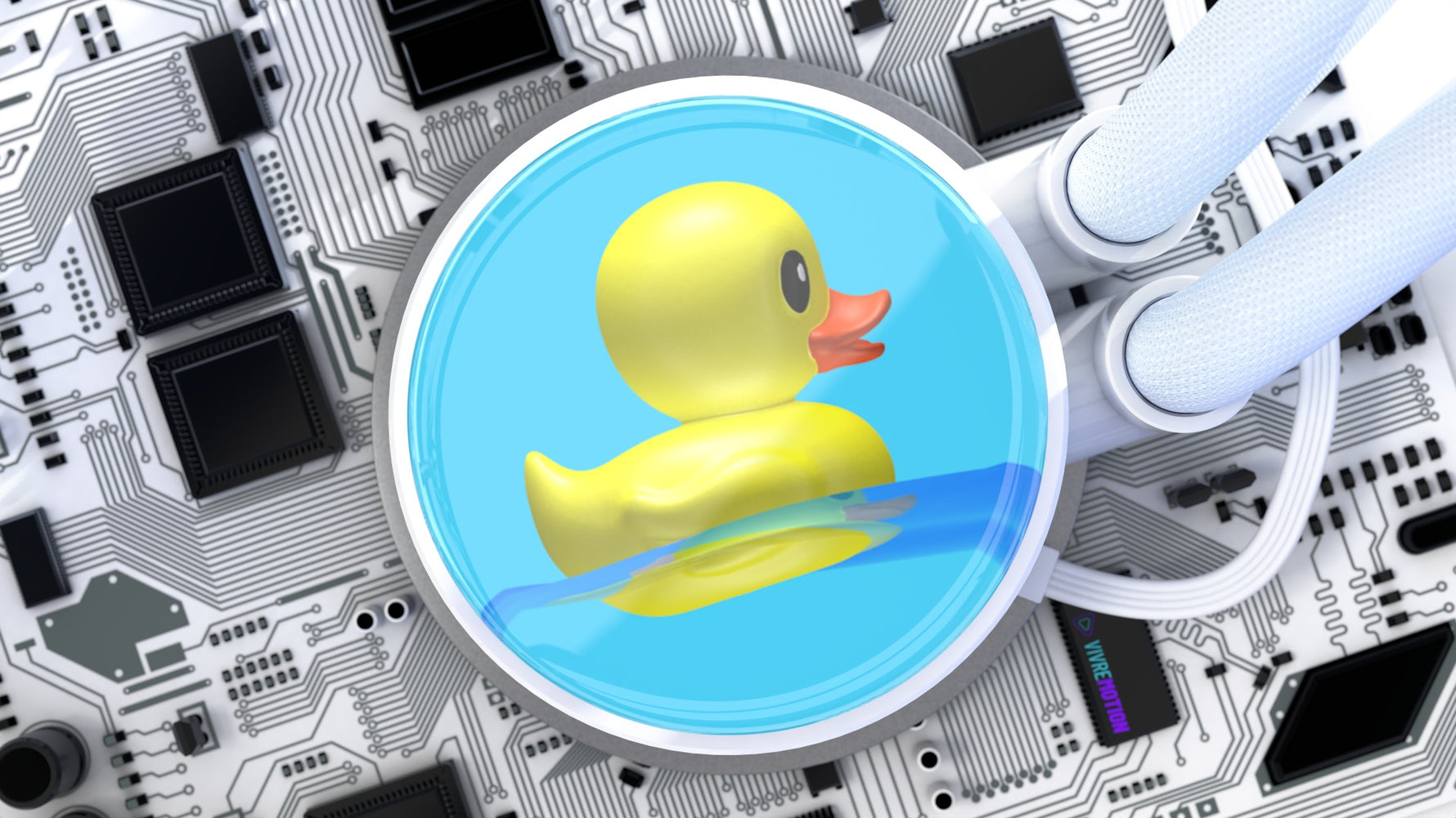 AIO Liquid CPU Cooler GIF Display Animations