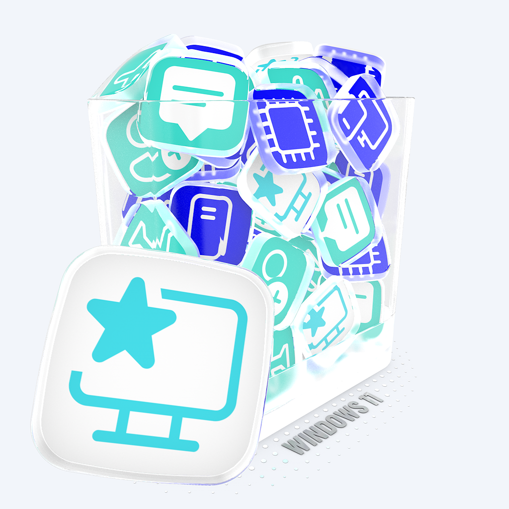 WINDOWS 11 SYSTEM OFFICE - STREAM DECK ICONS | VIVRE-MOTION