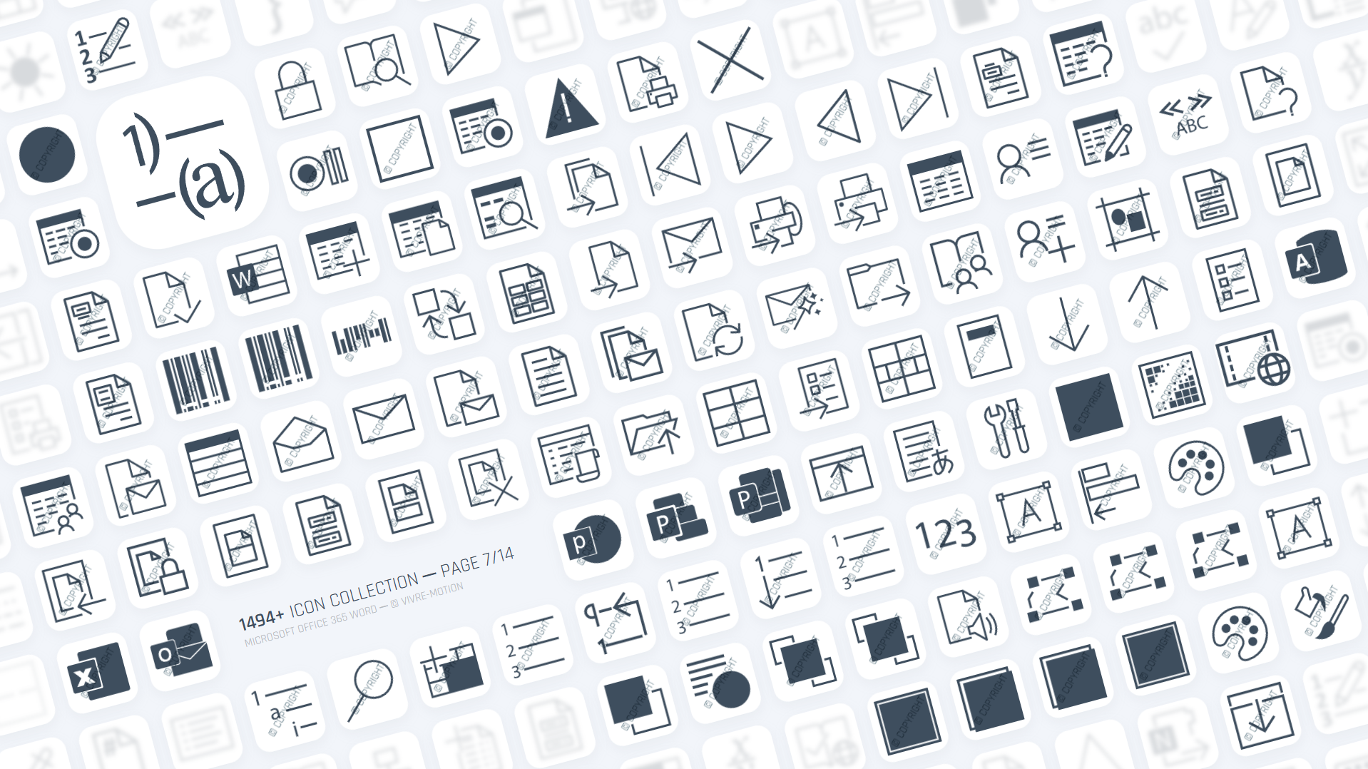 WORD 365 OFFICE - STREAM DECK ICONS | VIVRE-MOTION