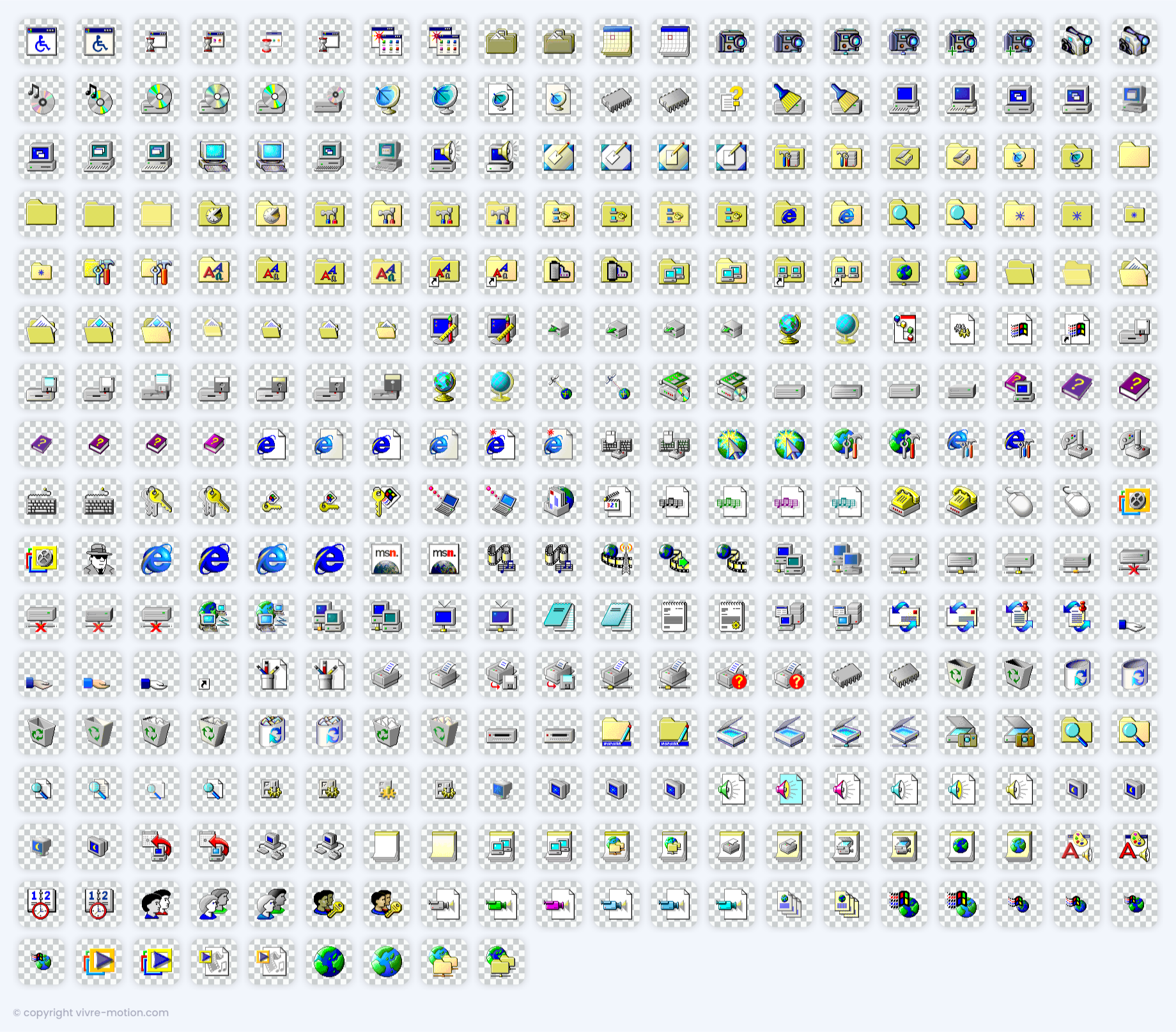 MICROSOFT WINDOWS® 98 SE - STREAM DECK ICONS | VIVRE-MOTION