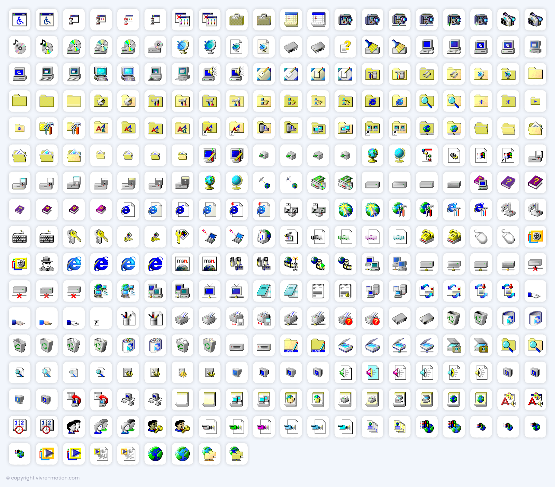 MICROSOFT WINDOWS® 98 SE - STREAM DECK ICONS | VIVRE-MOTION