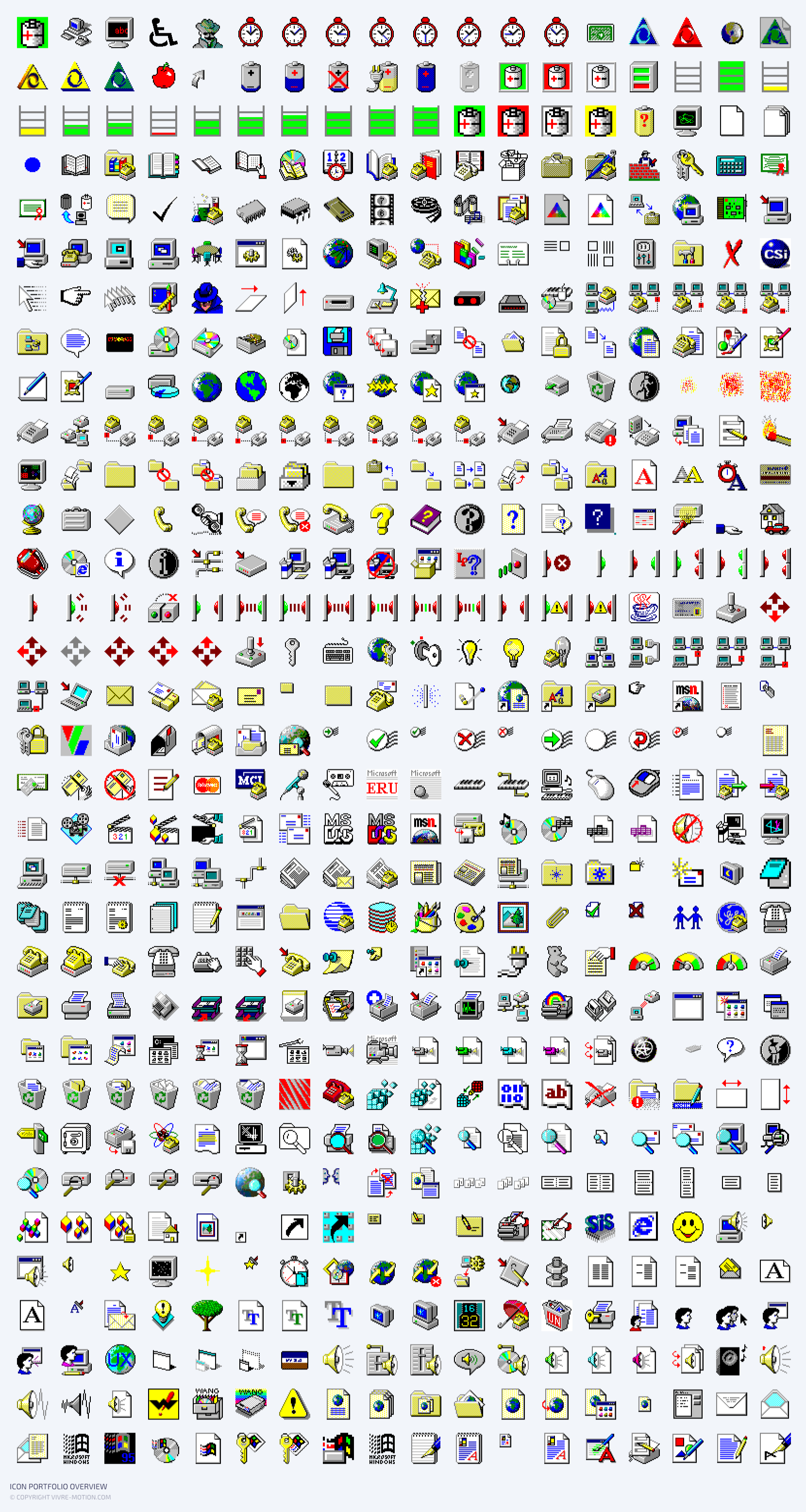 MICROSOFT WINDOWS® 95 - STREAM DECK ICONS | VIVRE-MOTION