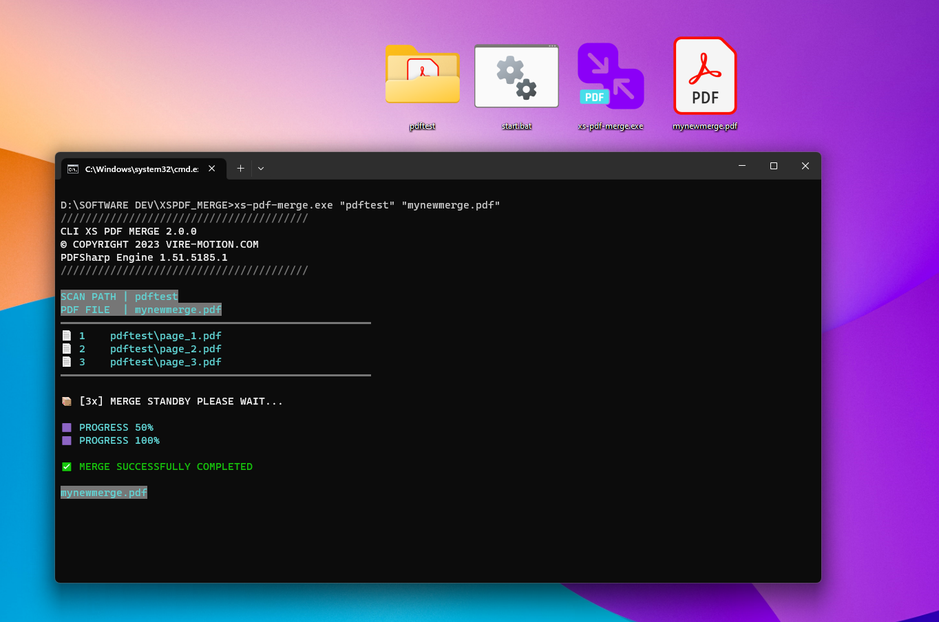 XS PDF MERGE | WINDOWS